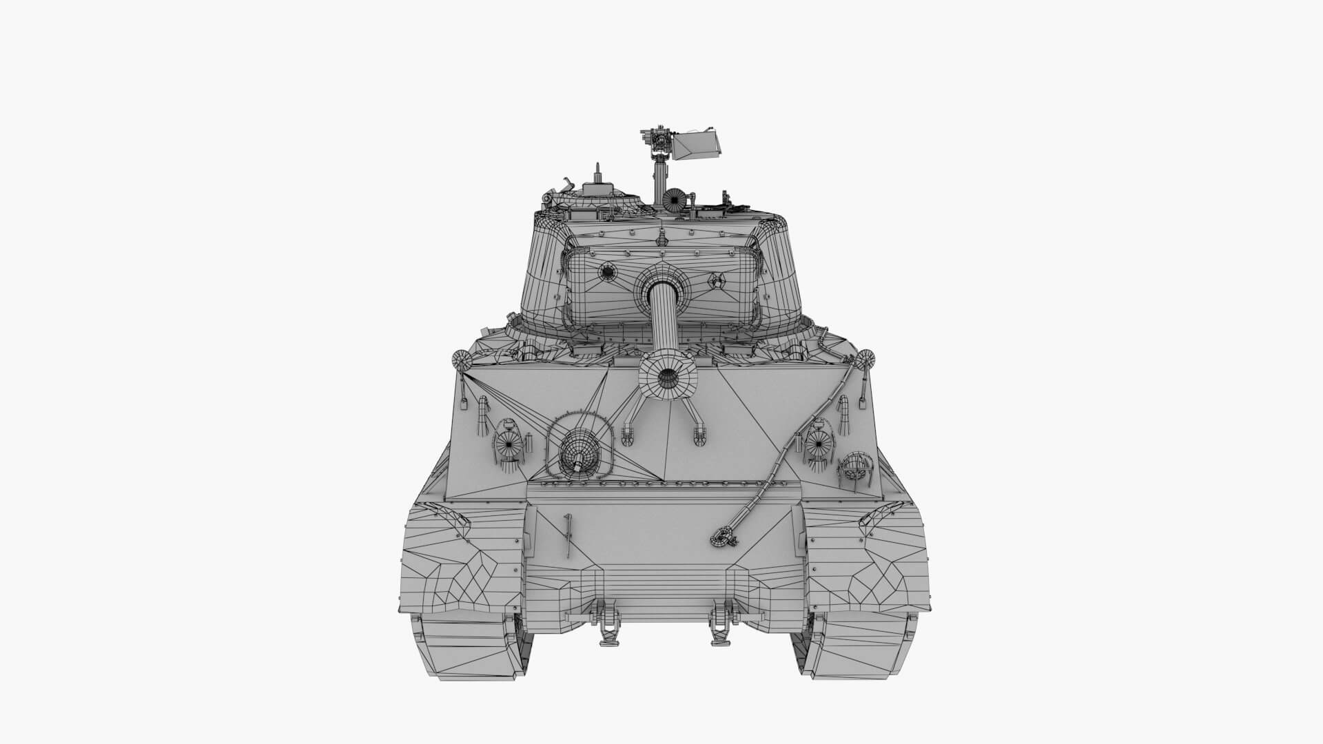 Sherman Tank - 3D Model by ilham45