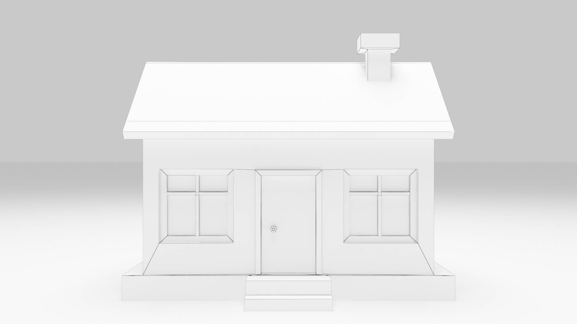 Simple House - 3D Model by ilham45