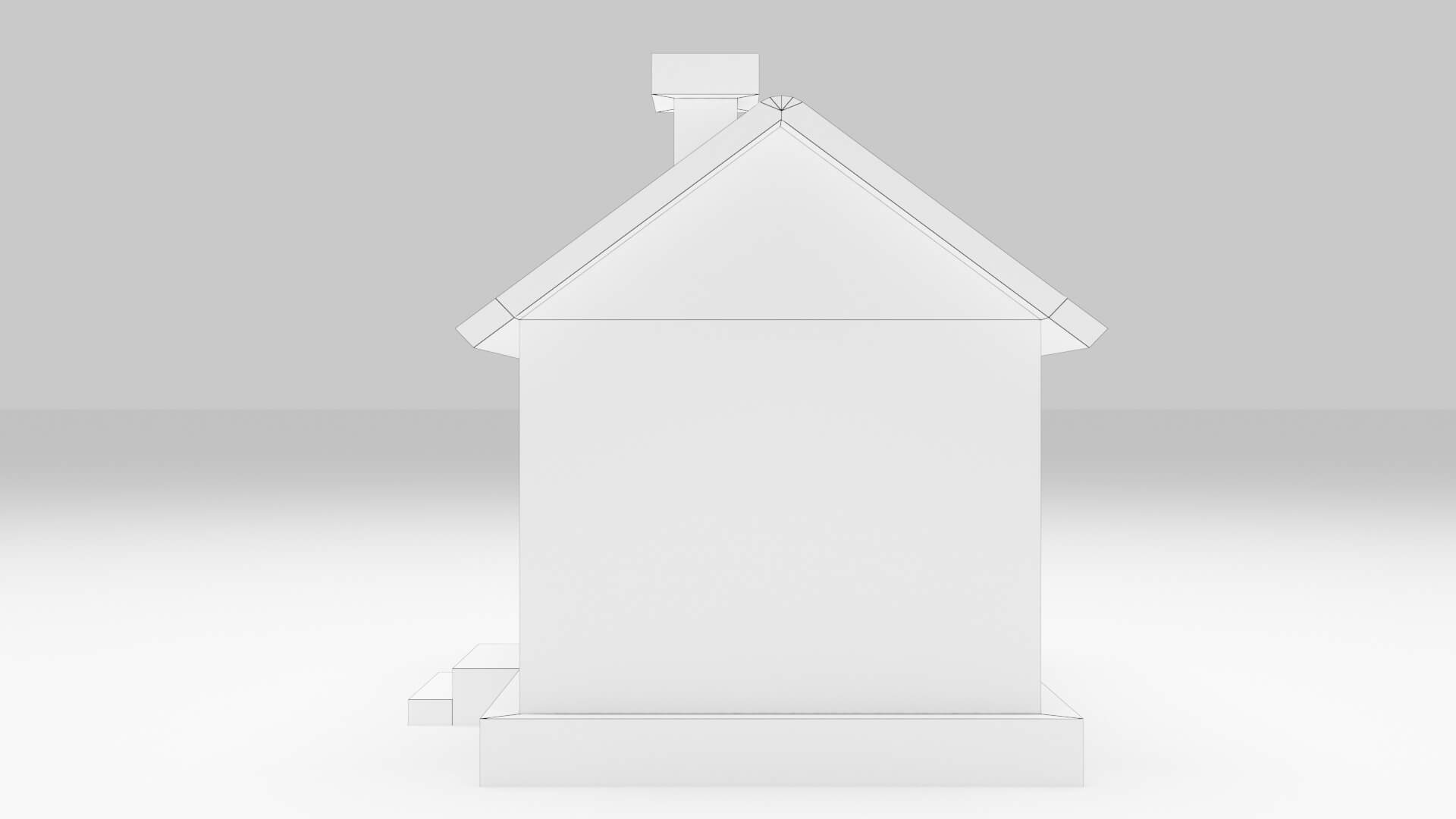 Simple House - 3D Model by ilham45