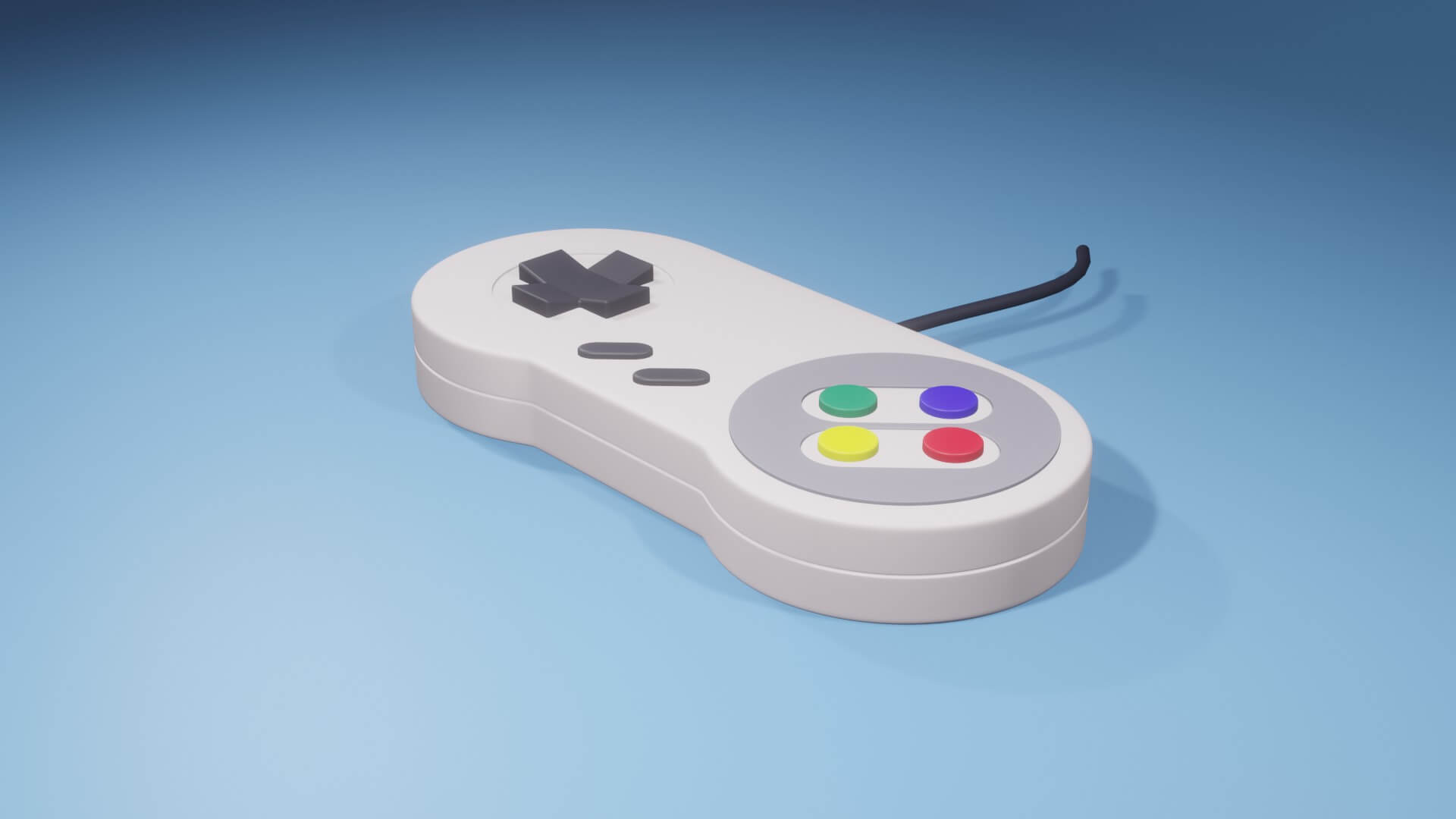 Snes Game Controller - 3D Model by ilham45
