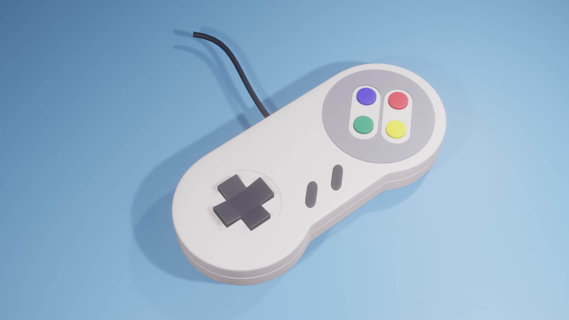 Snes Game Controller - 3D Model by ilham45