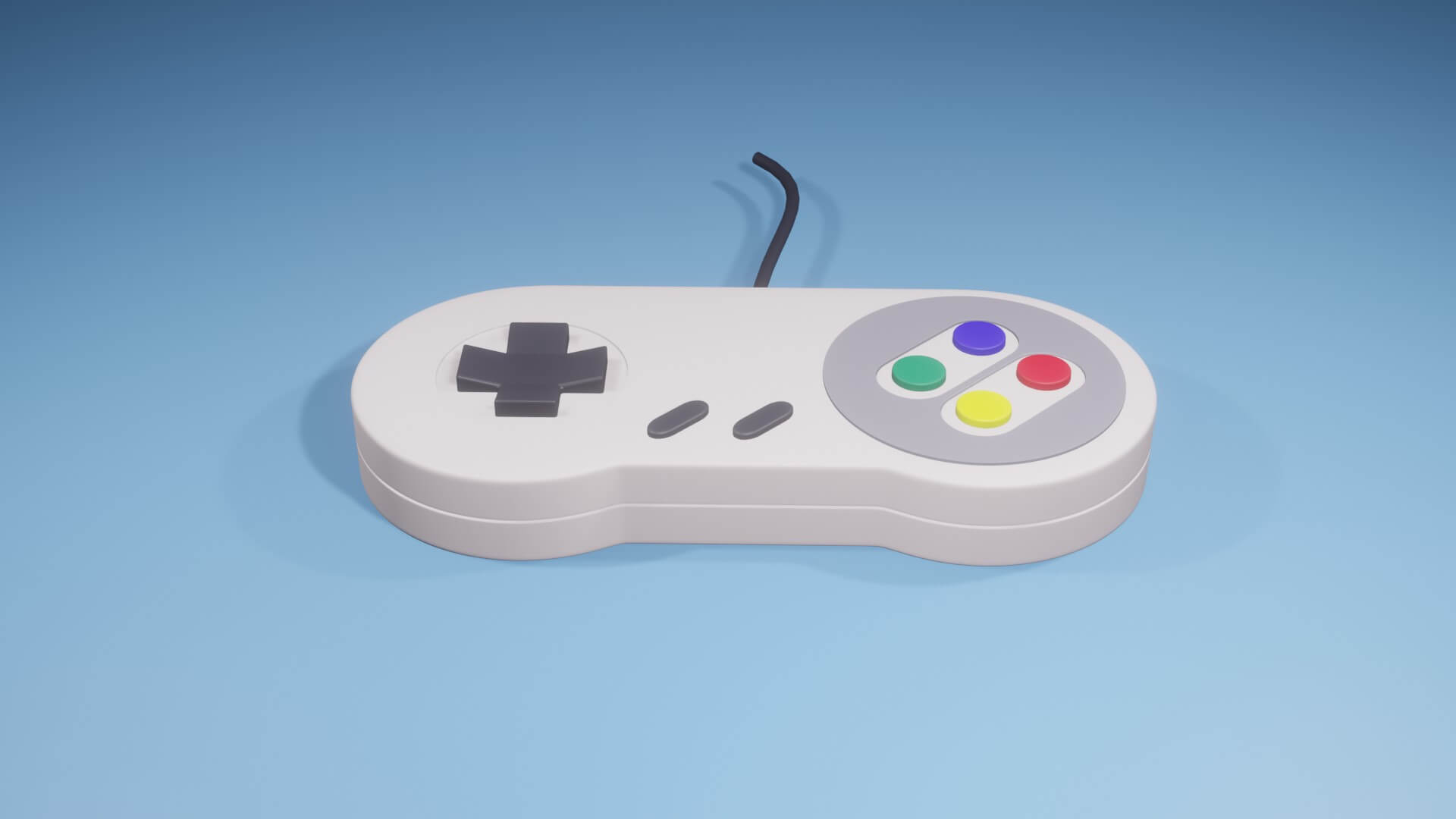 Snes Game Controller - 3D Model by ilham45