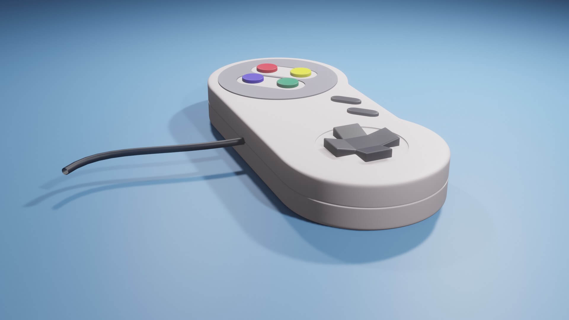 Snes Game Controller - 3D Model by ilham45