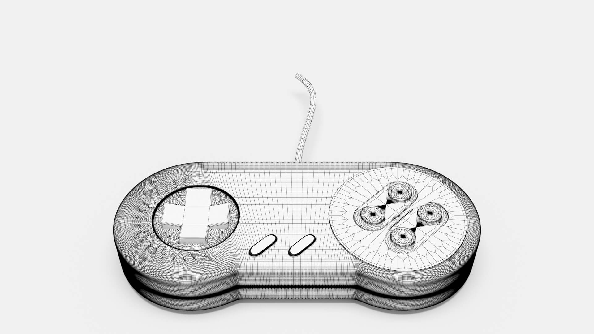Snes Game Controller - 3D Model by ilham45