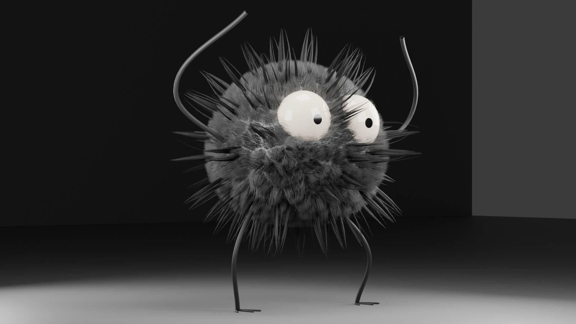 Susuwatari Soot Sprite - 3D Model by ilham45