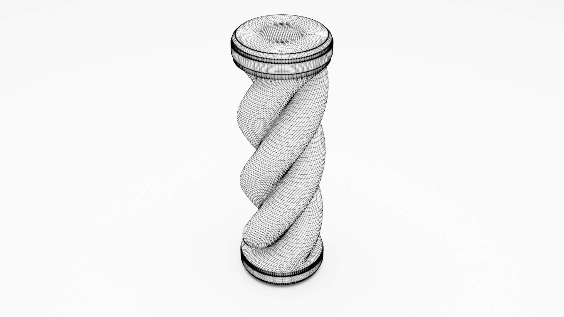 Spiral Pillar - 3D Model by ilham45