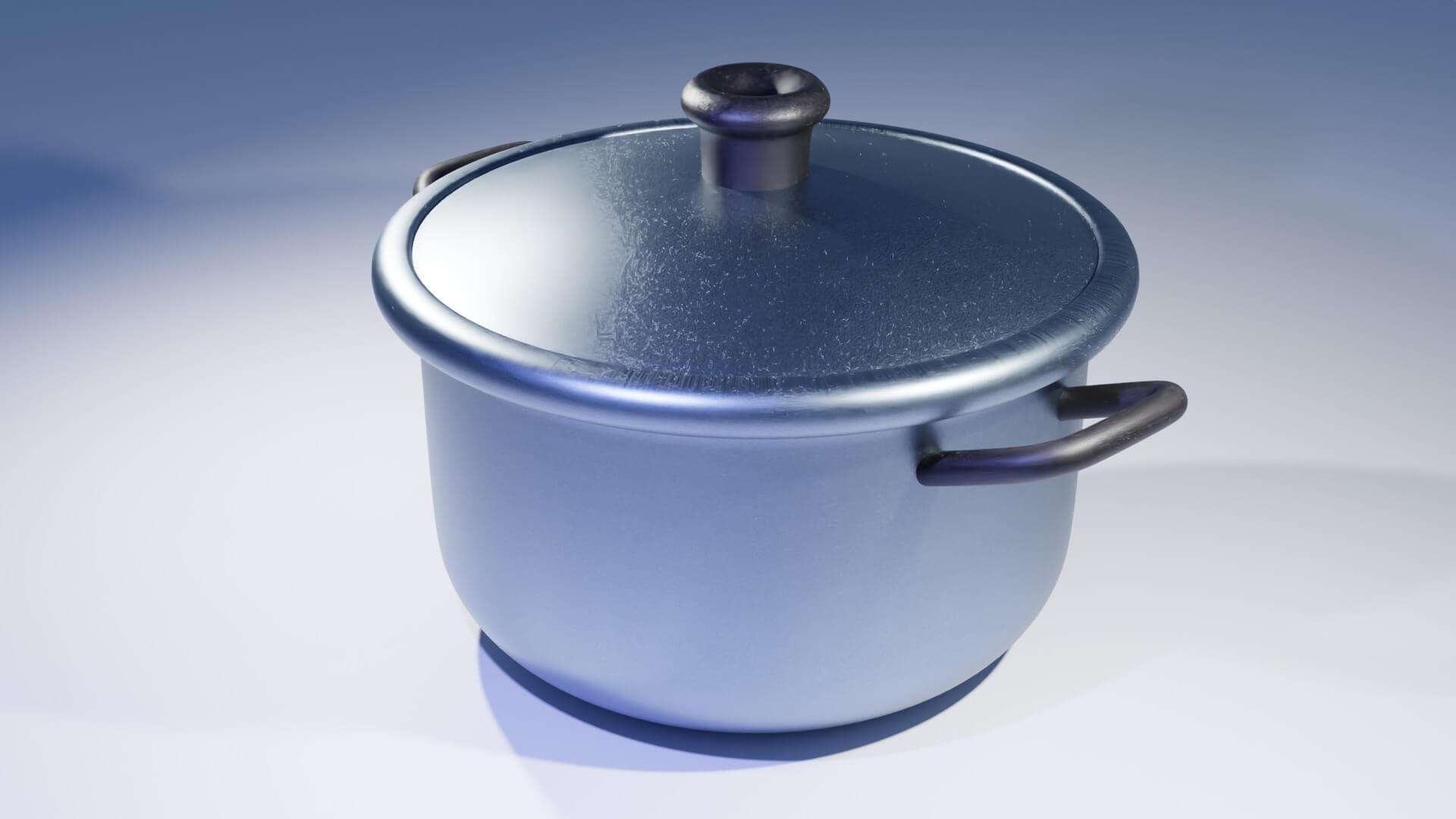 Stainless Steel Pan - 3D Model by ilham45