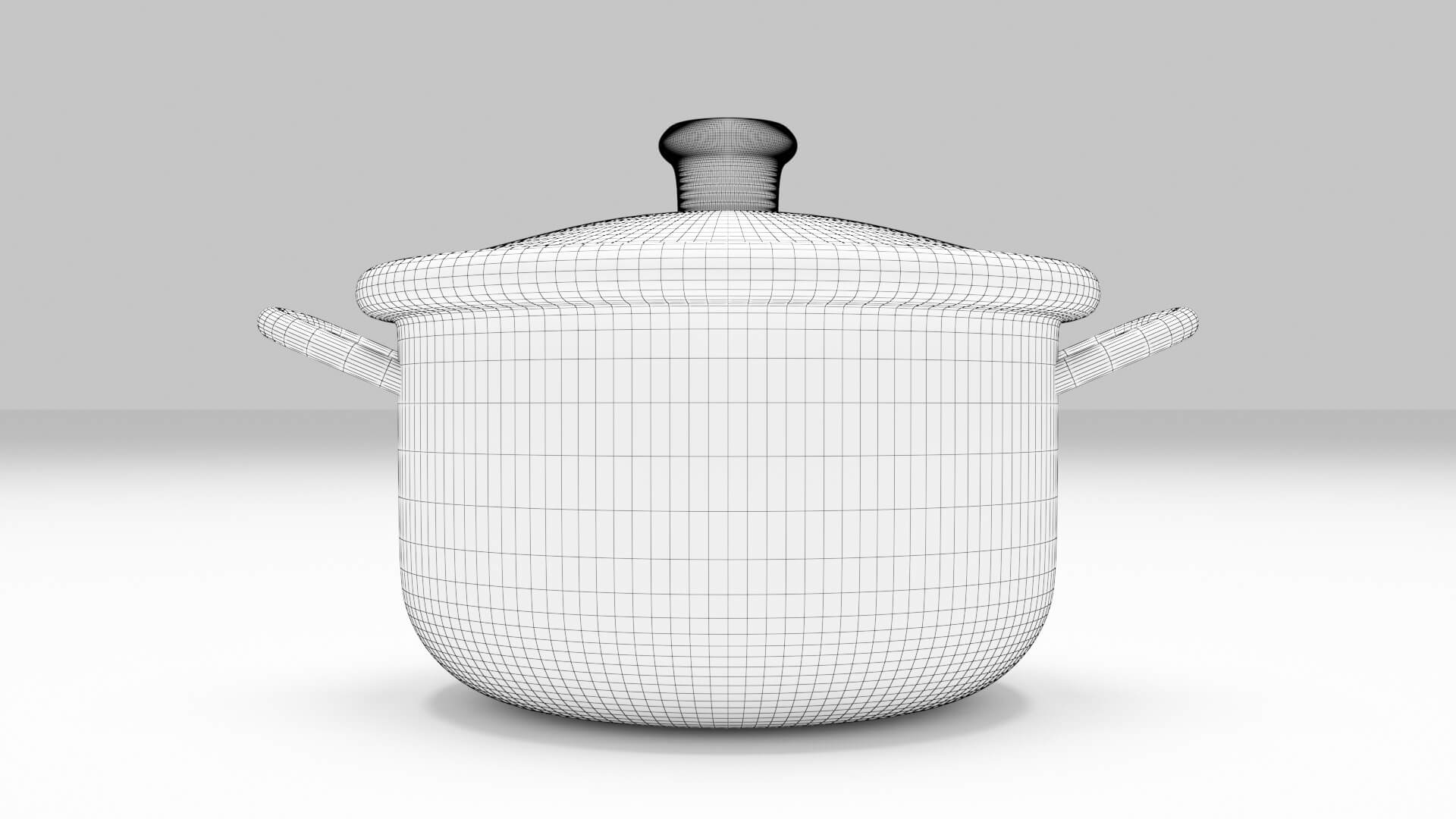 Stainless Steel Pan - 3D Model by ilham45