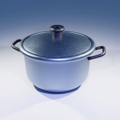 Stainless Steel Pan - 3D Model by ilham45