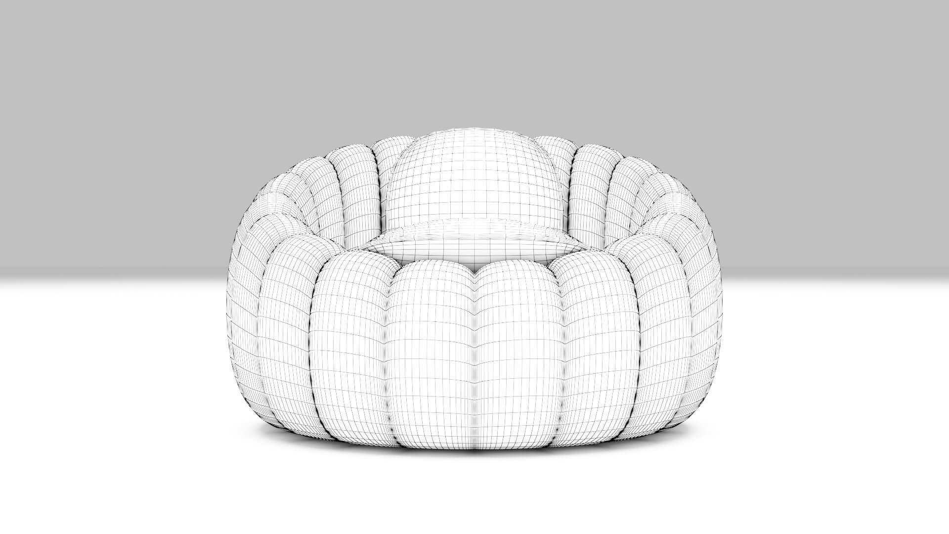 Stylized Sofa Chair - 3D Model by ilham45