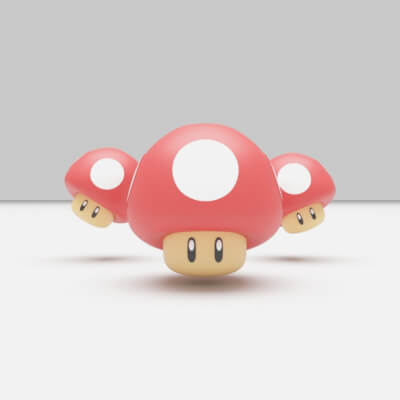 Super Mushroom - Super Mario Bros 3D Model by ilham45