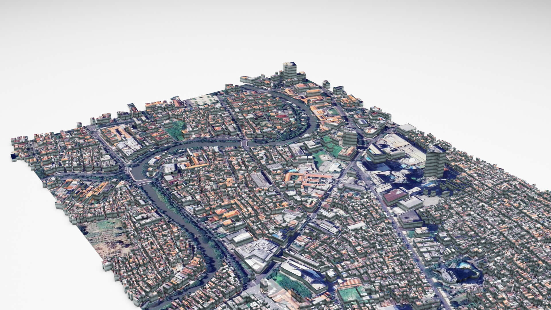 Surabaya City Indonesia - 3D Model by ilham45