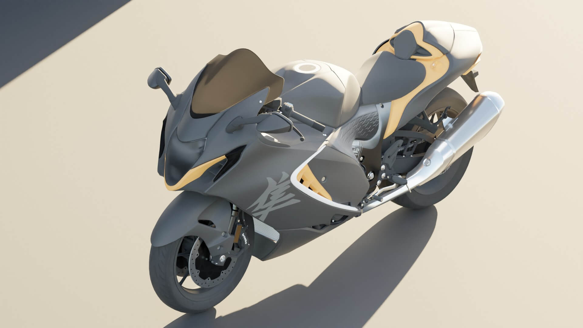Suzuki Hayabusa - 3D Model by ilham45
