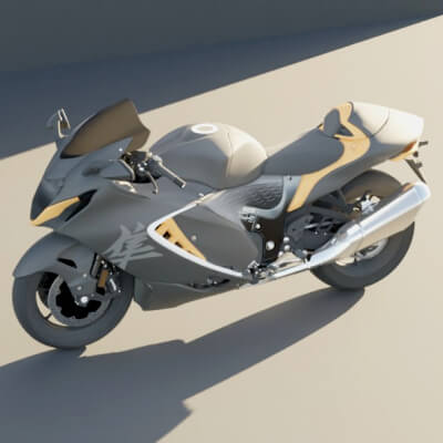 Suzuki Hayabusa - 3D Model by ilham45