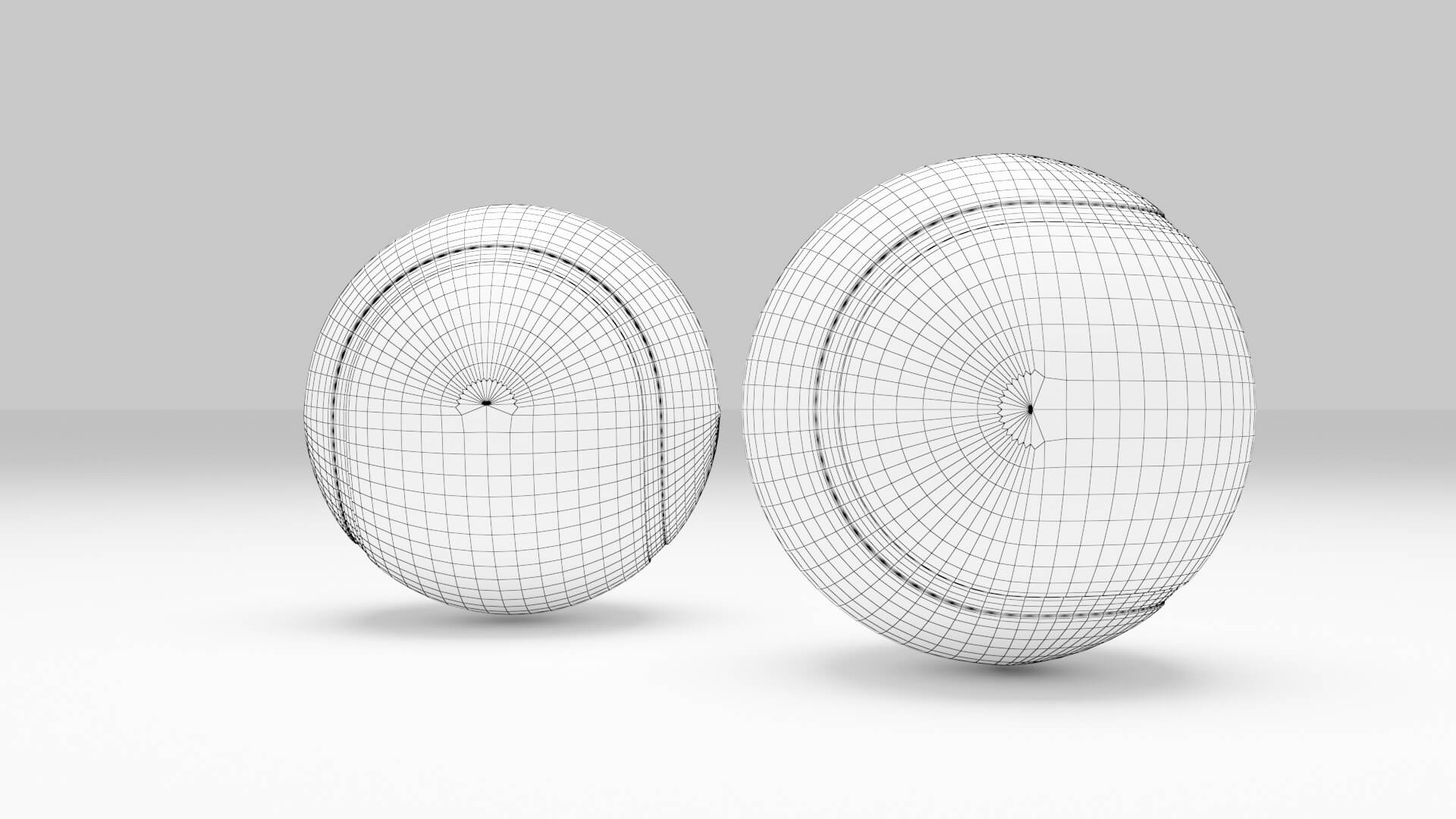 Two Tennis Balls - 3D Model by ilham45