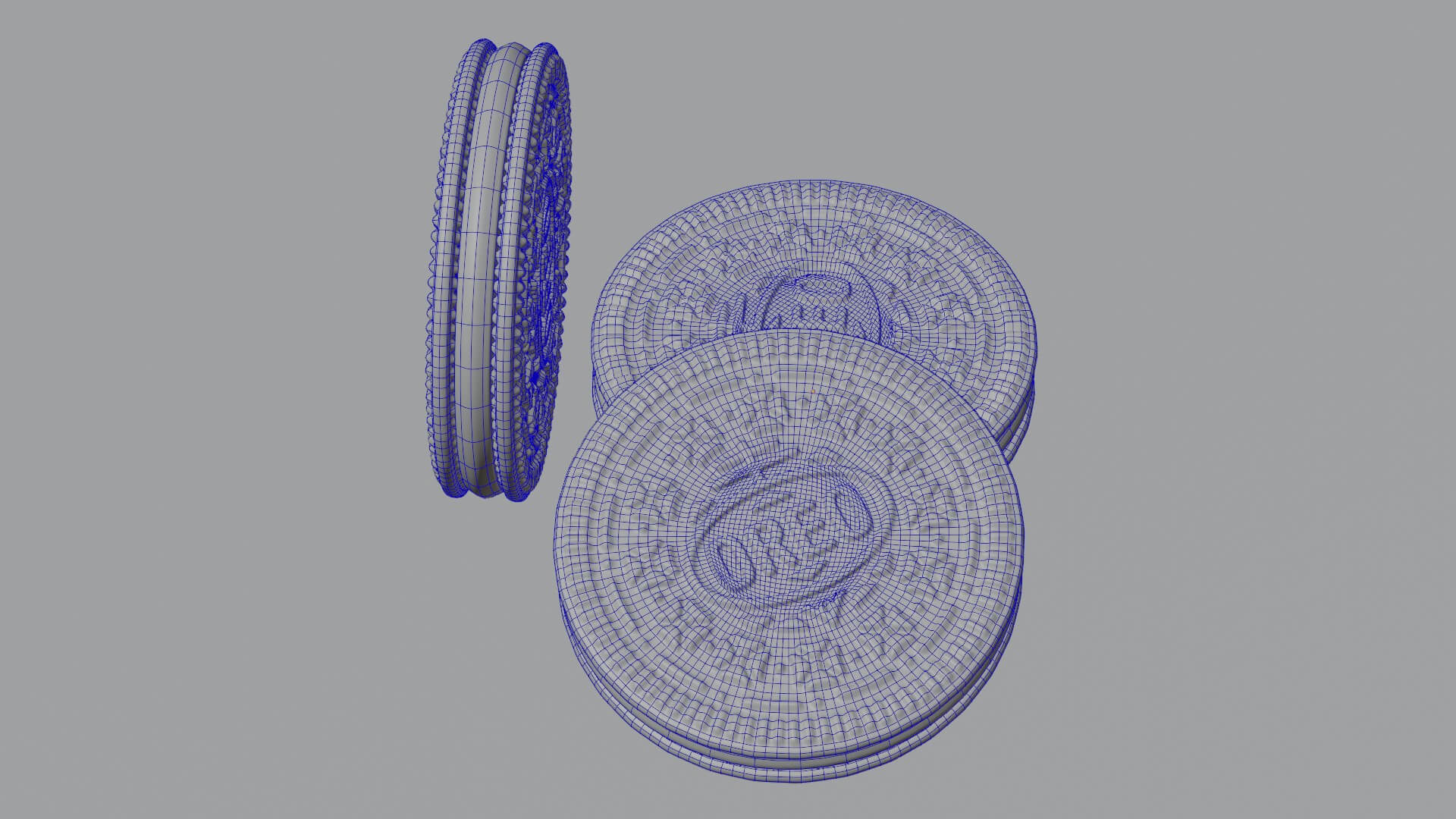 Three of Oreos - 3D Model by ilham45