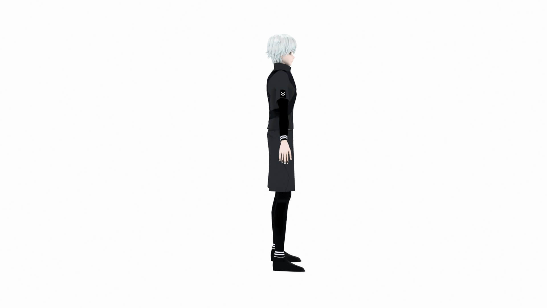 Tokyo Ghoul - Kaneki Ken 3D Model by ilham45