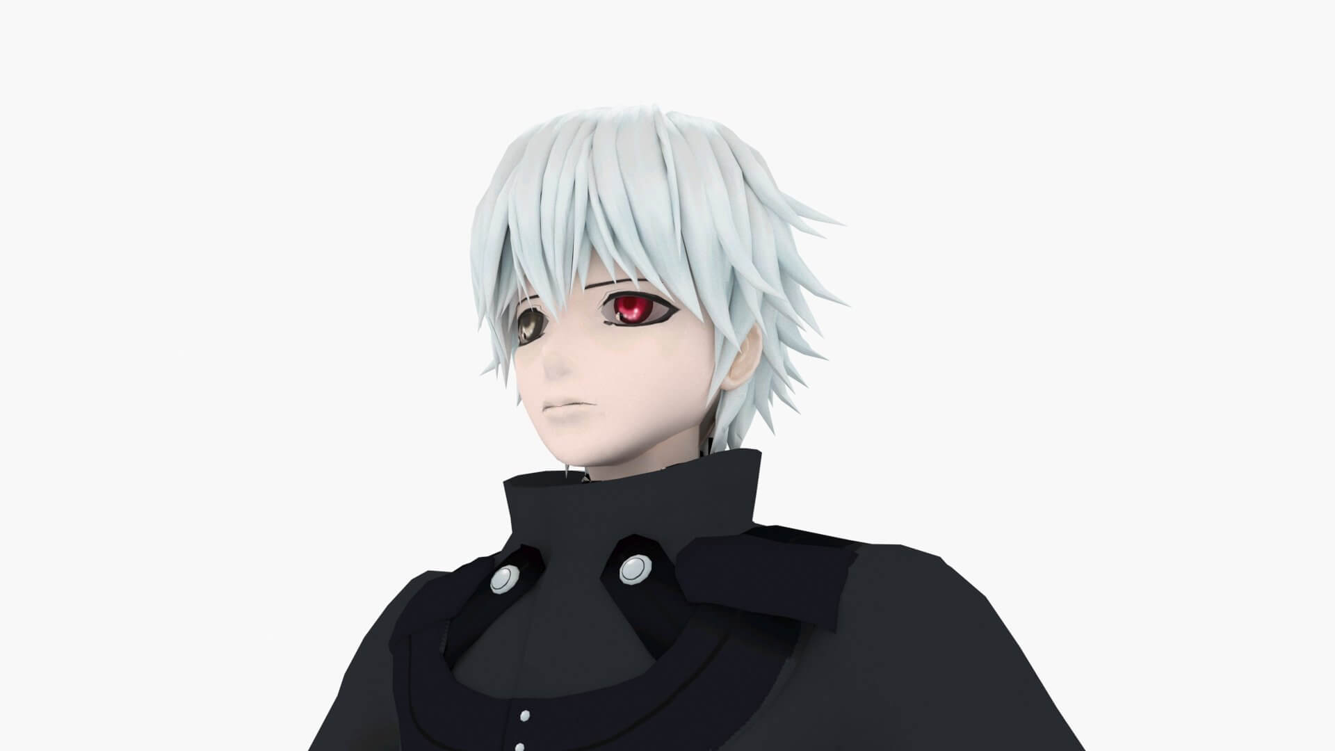Tokyo Ghoul - Kaneki Ken 3D Model by ilham45