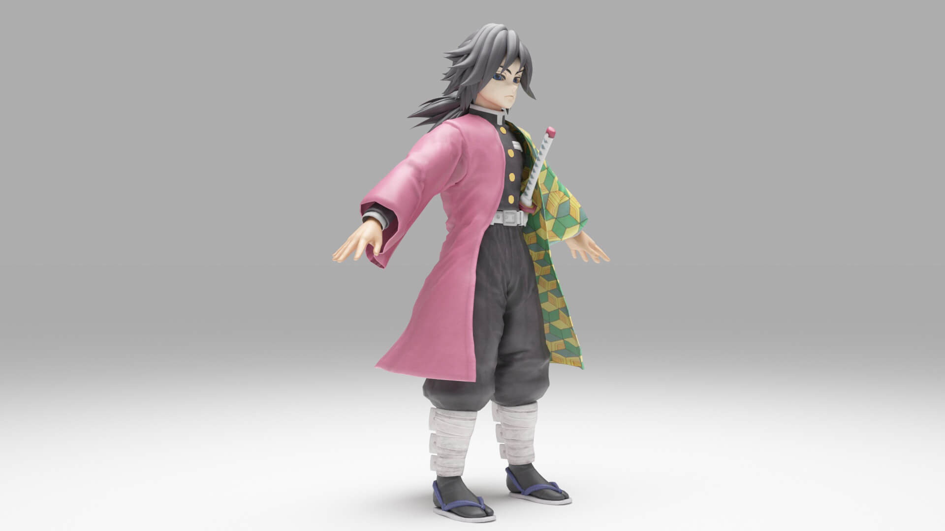 Tomioka Giyu - Kimetsu No Yaiba 3D Model by ilham45