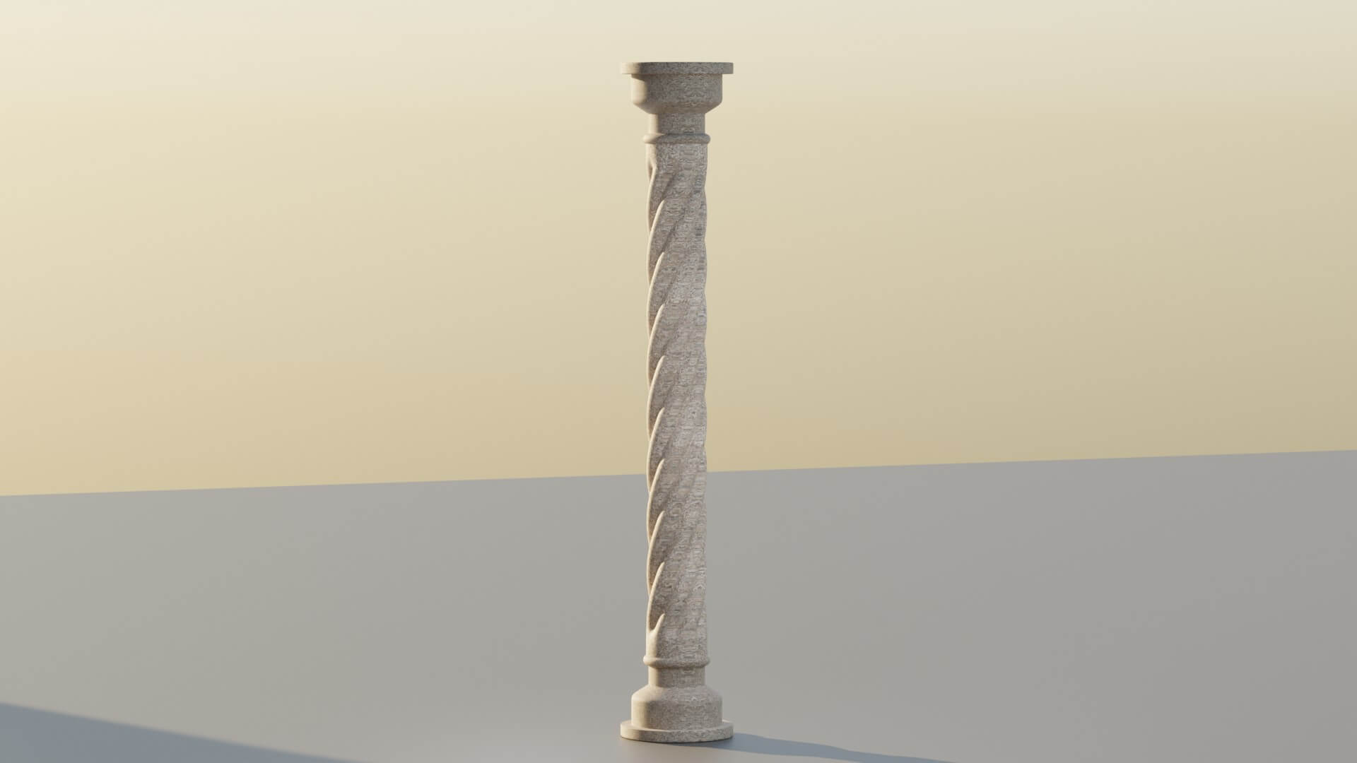 Twisted Coloumn - 3D Model by ilham45