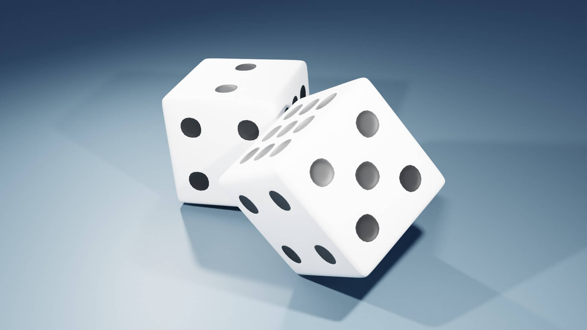 Two Dice - 3D Model by ilham45
