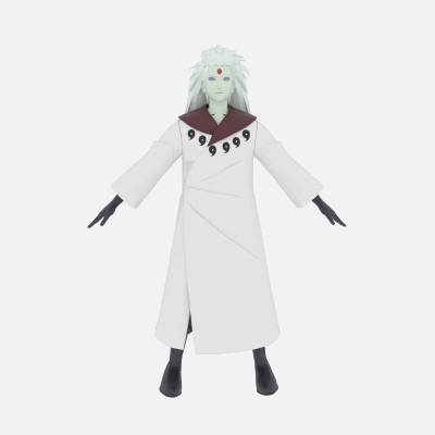 Uchiha Madara Rikudou Mode - Free 3D Model by ilham45