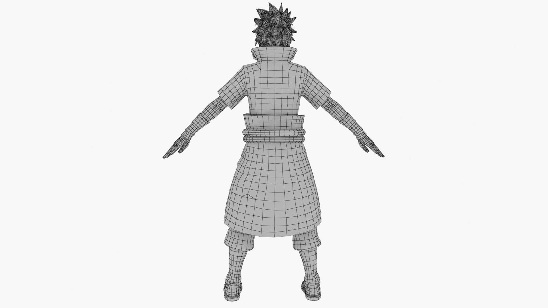 Uchiha Sasuke Rinnegan - Free 3D Model by ilham45