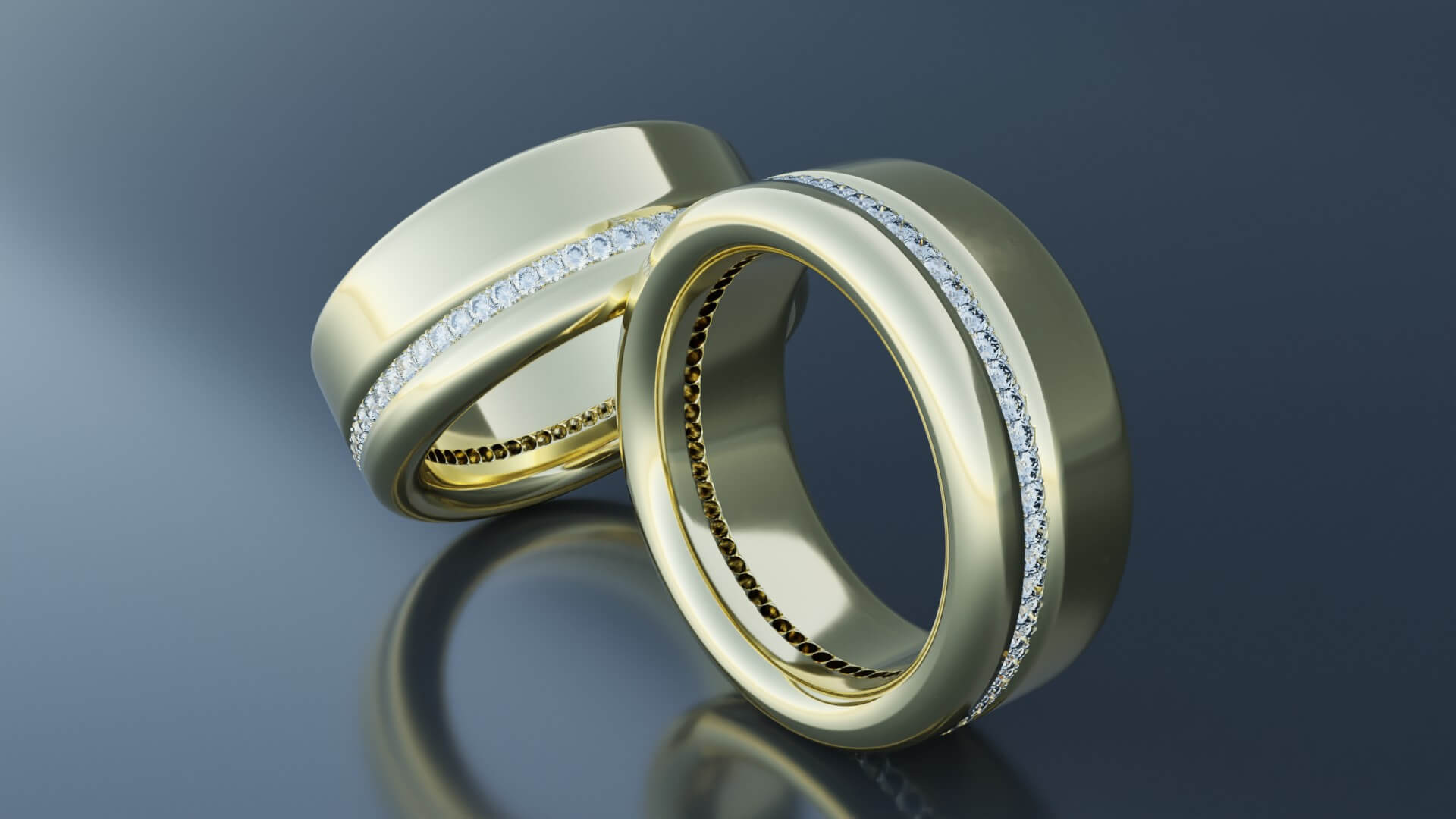 Wedding Gold Ring - 3D Model by ilham45