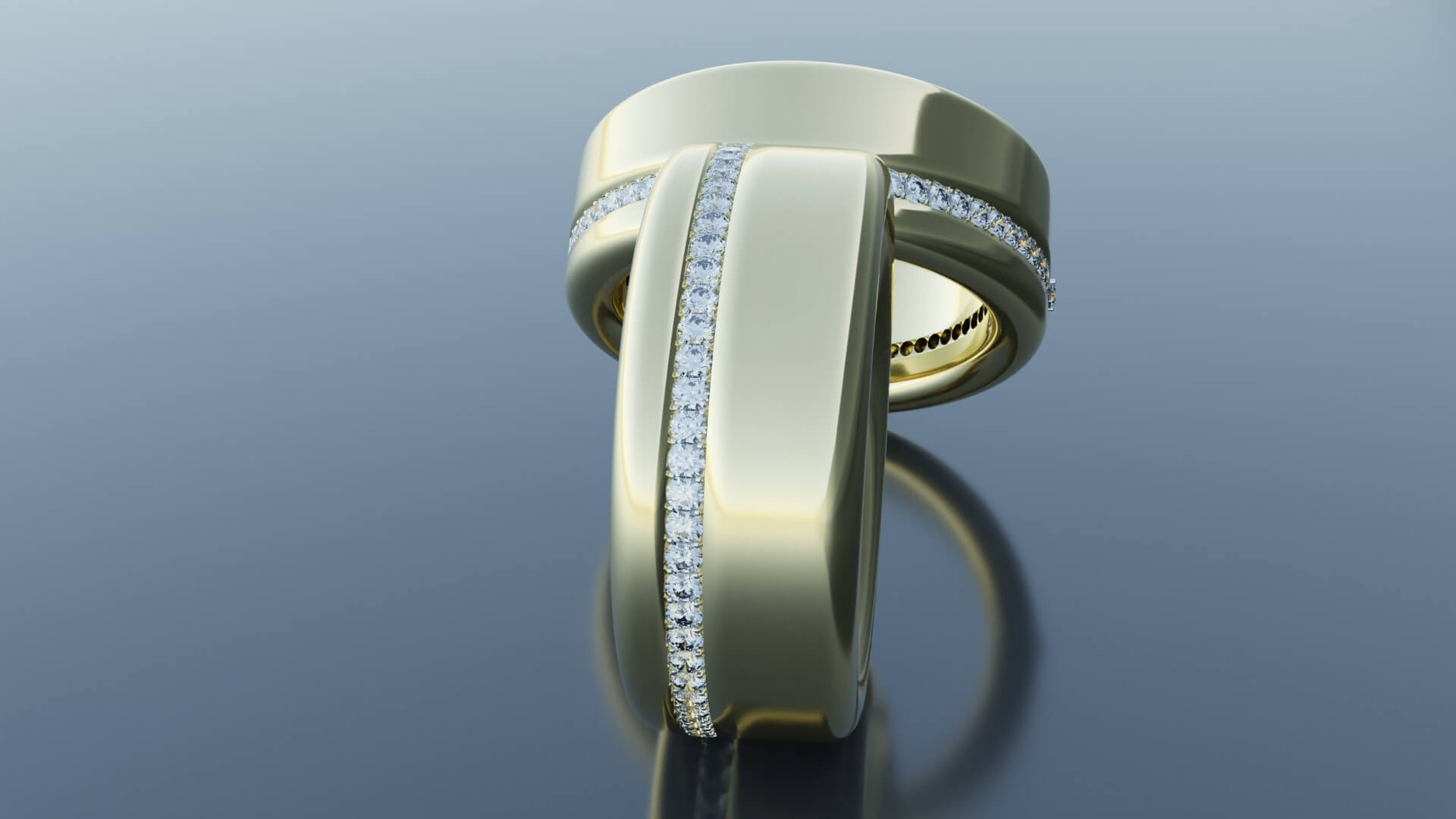 Wedding Gold Ring - 3D Model by ilham45