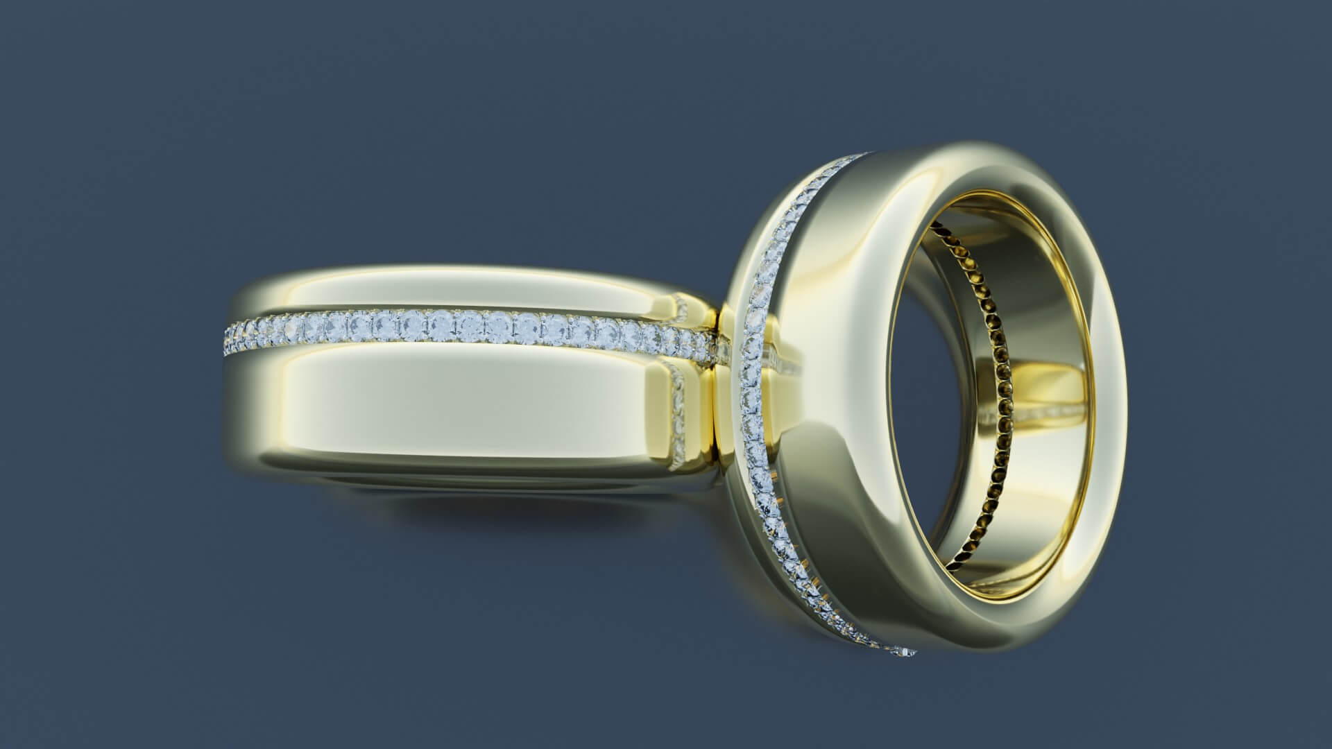 Wedding Gold Ring - 3D Model by ilham45