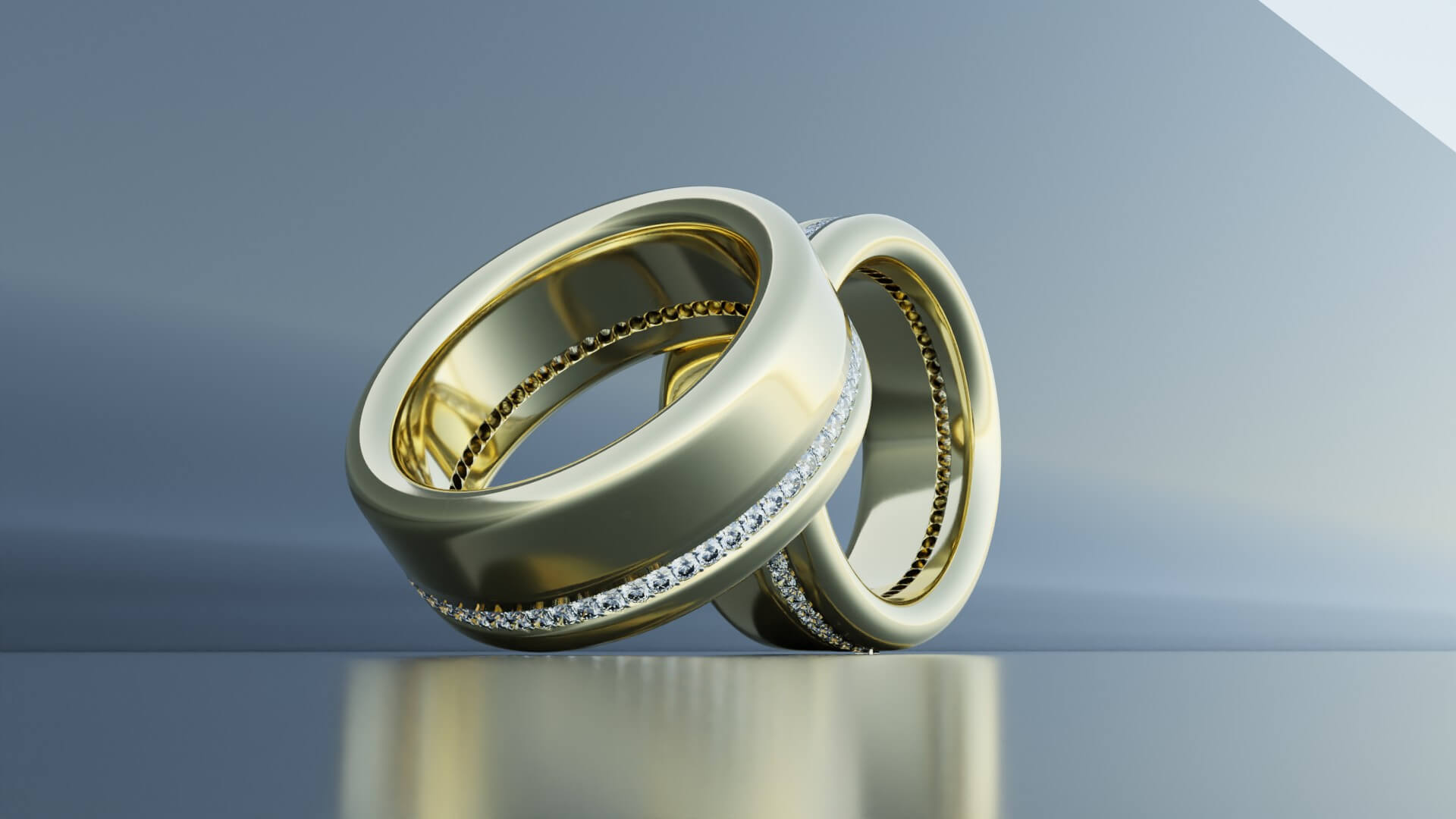 Wedding Gold Ring - 3D Model by ilham45