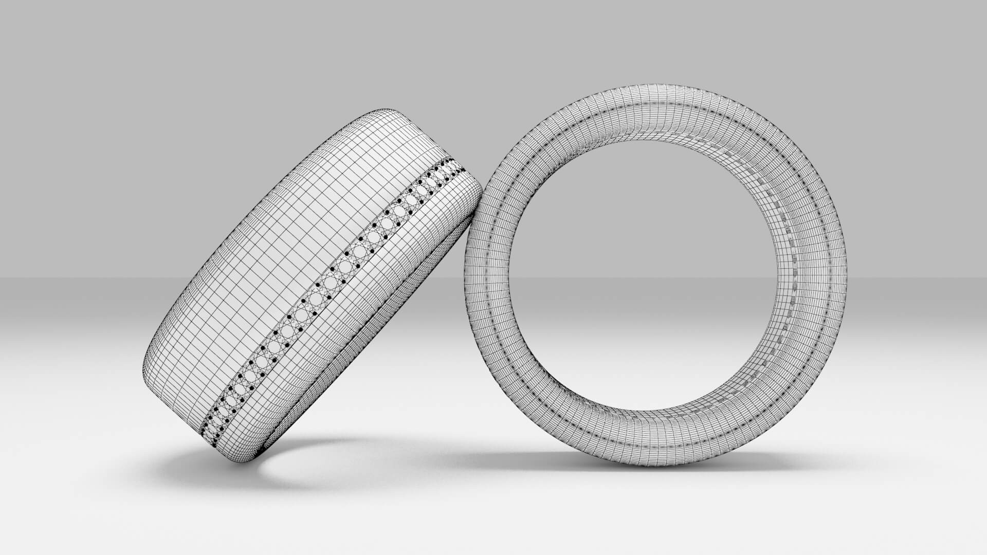 Wedding Gold Ring - 3D Model by ilham45