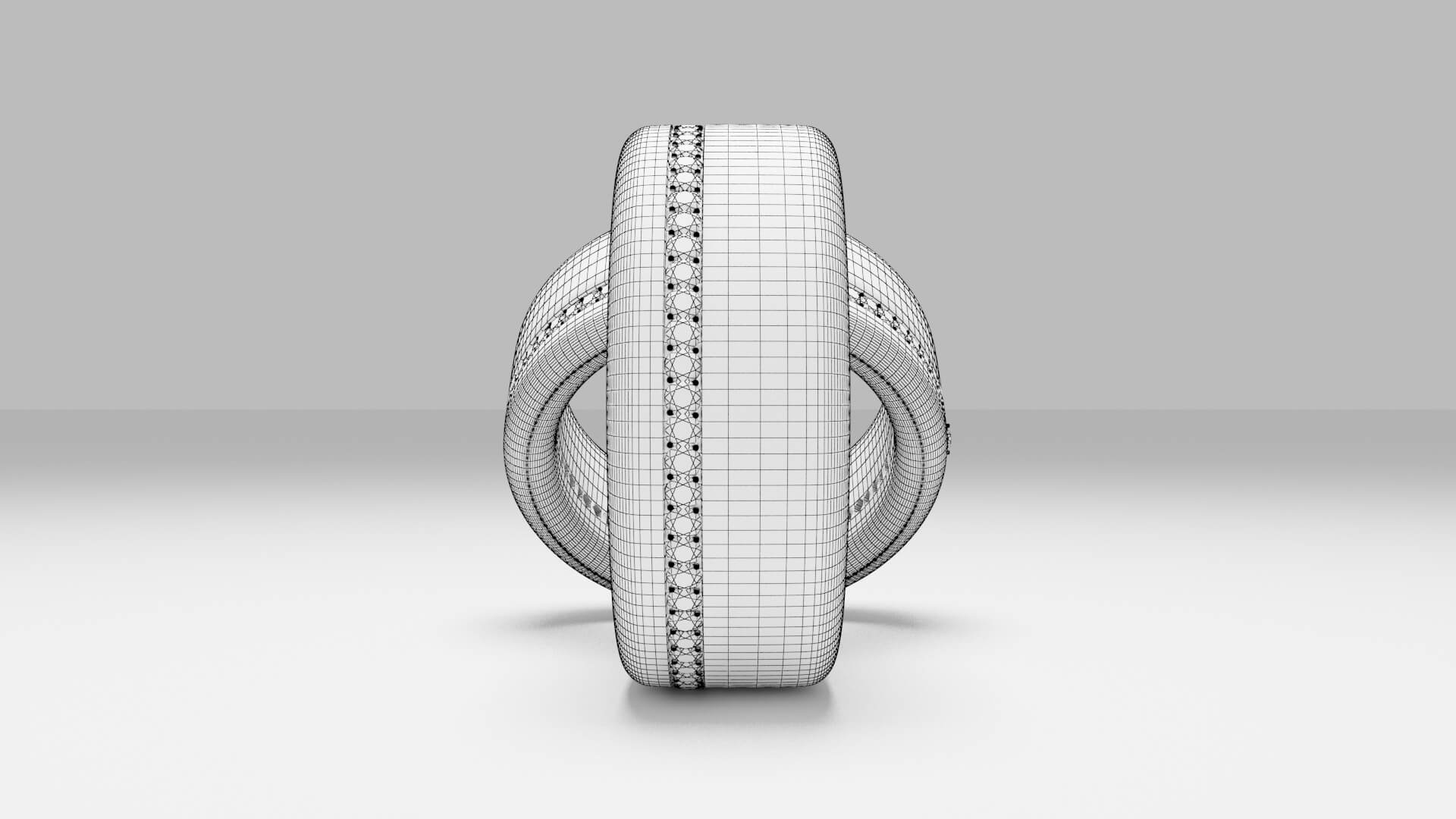 Wedding Gold Ring - 3D Model by ilham45