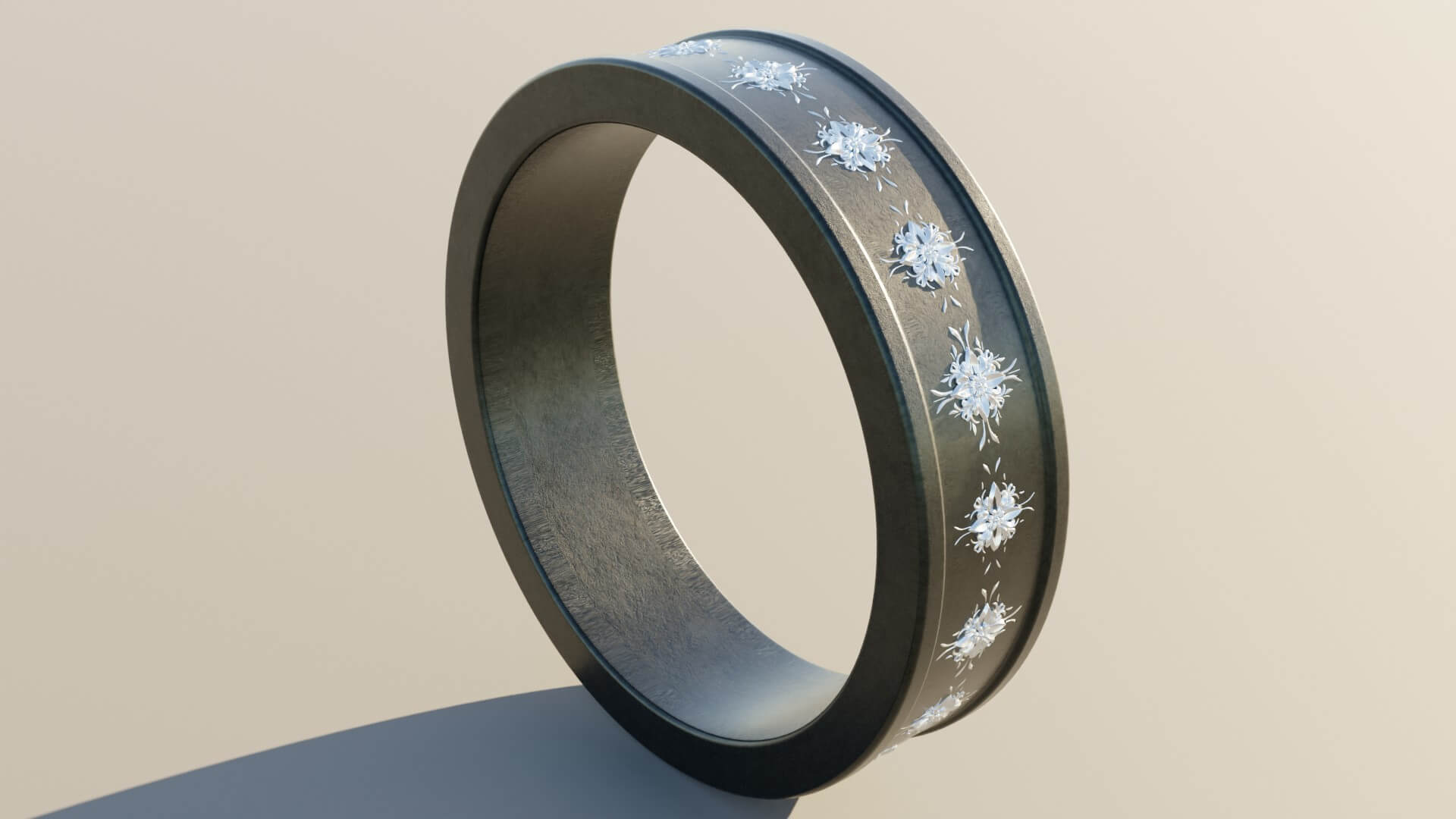 Wedding Ring Titanium - 3D Model by ilham45