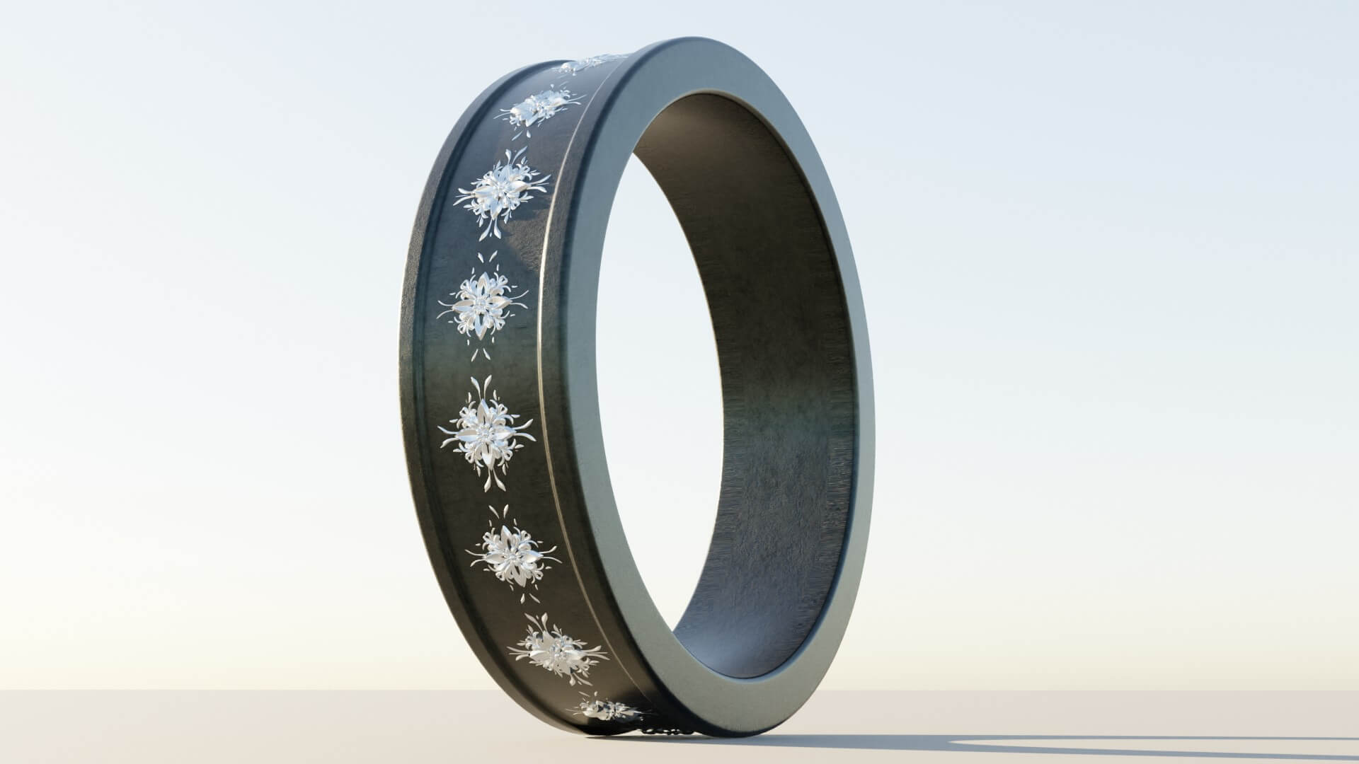 Wedding Ring Titanium - 3D Model by ilham45