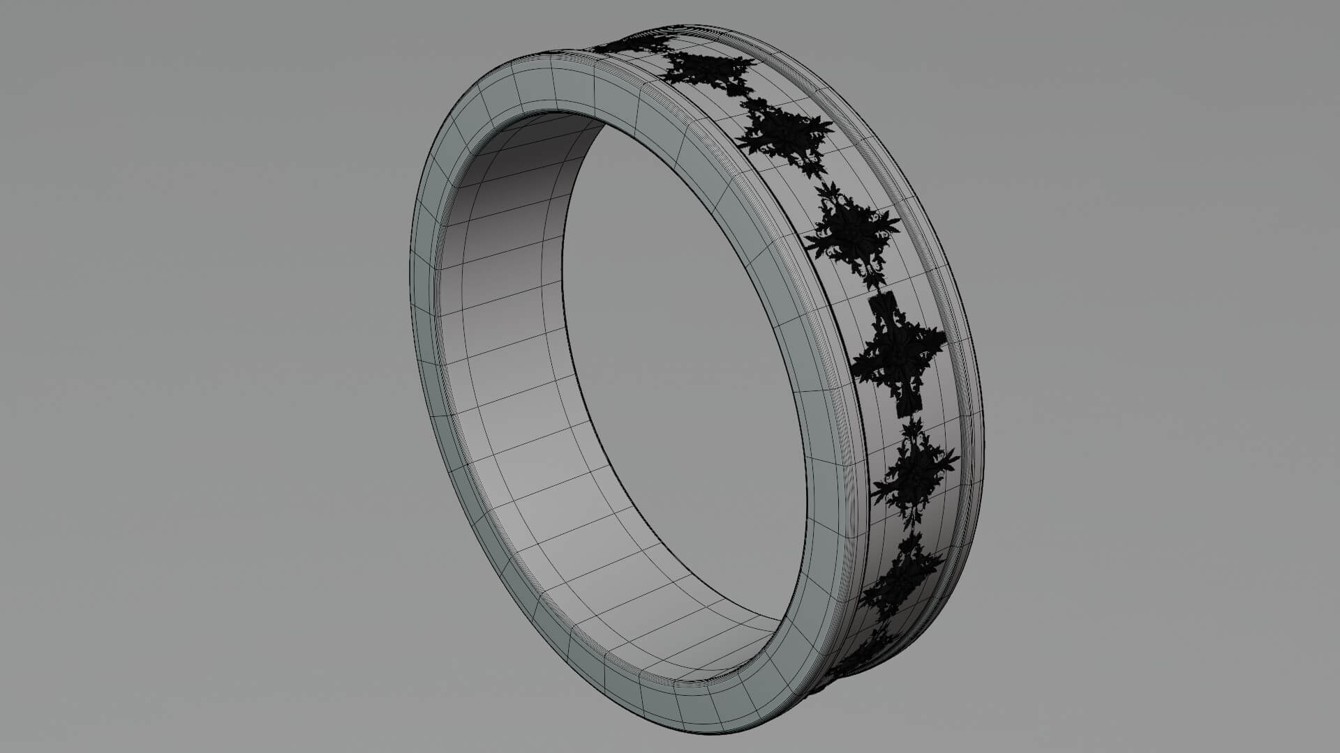 Wedding Ring Titanium - 3D Model by ilham45