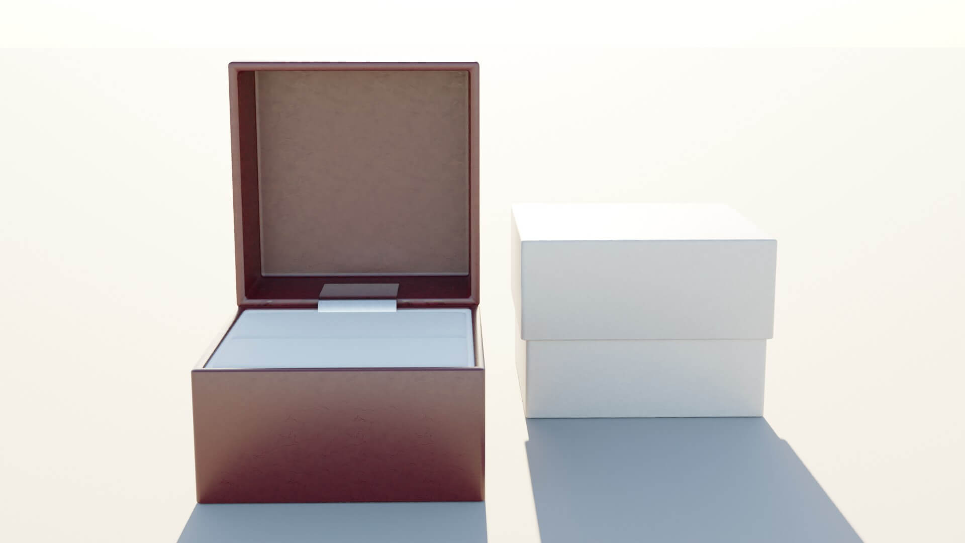 Wedding Square Ring Box - 3D Model by ilham45