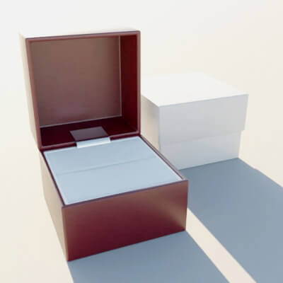 Wedding Square Ring Box - 3D Model by ilham45