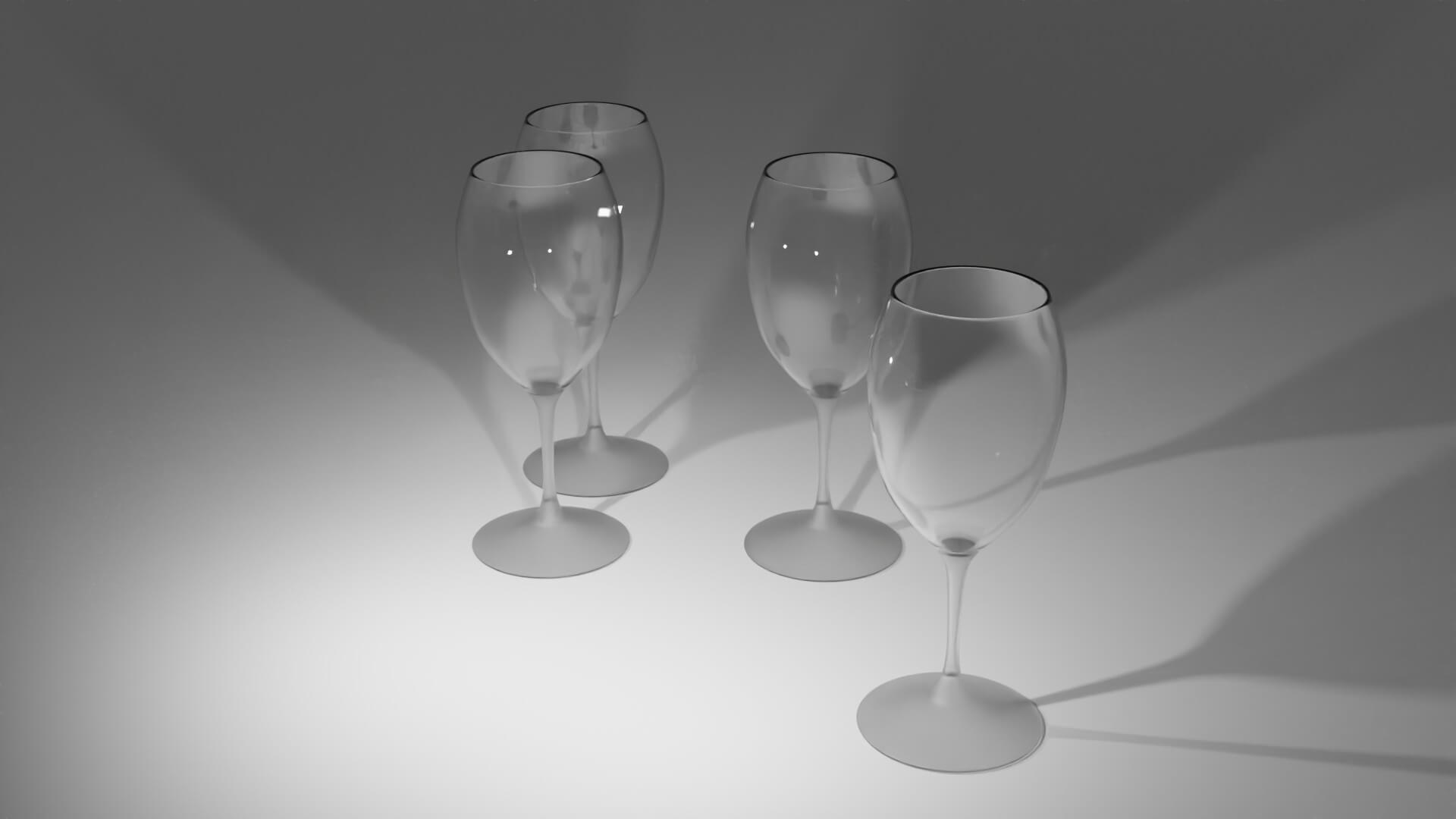 Wine Glass Party - 3D Model by ilham45