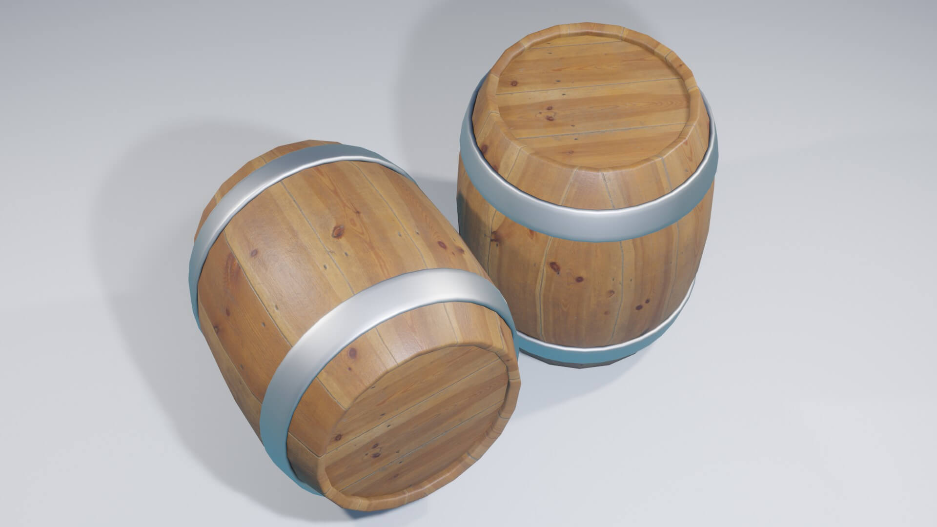 Wood Wine Barrel - 3D Model by ilham45