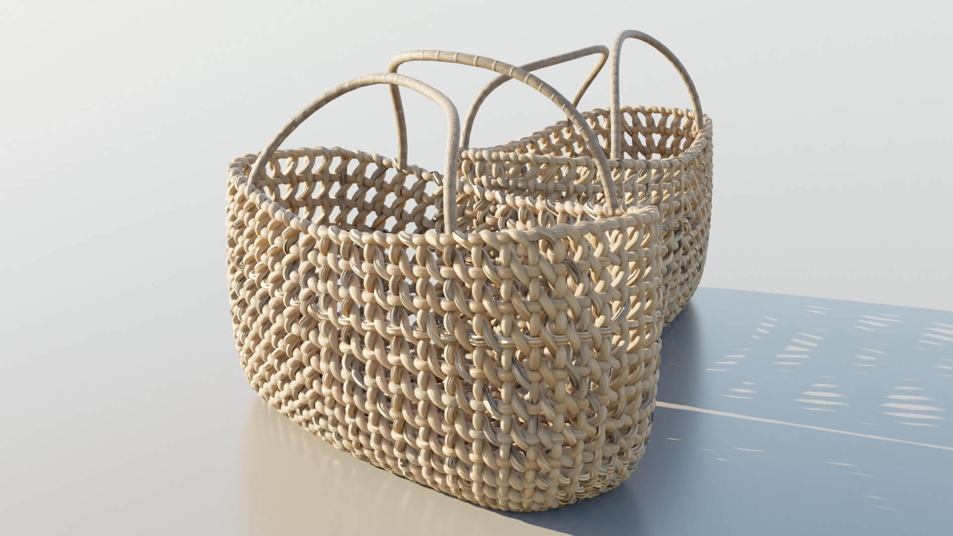 Woven Basket - 3D Model by ilham45