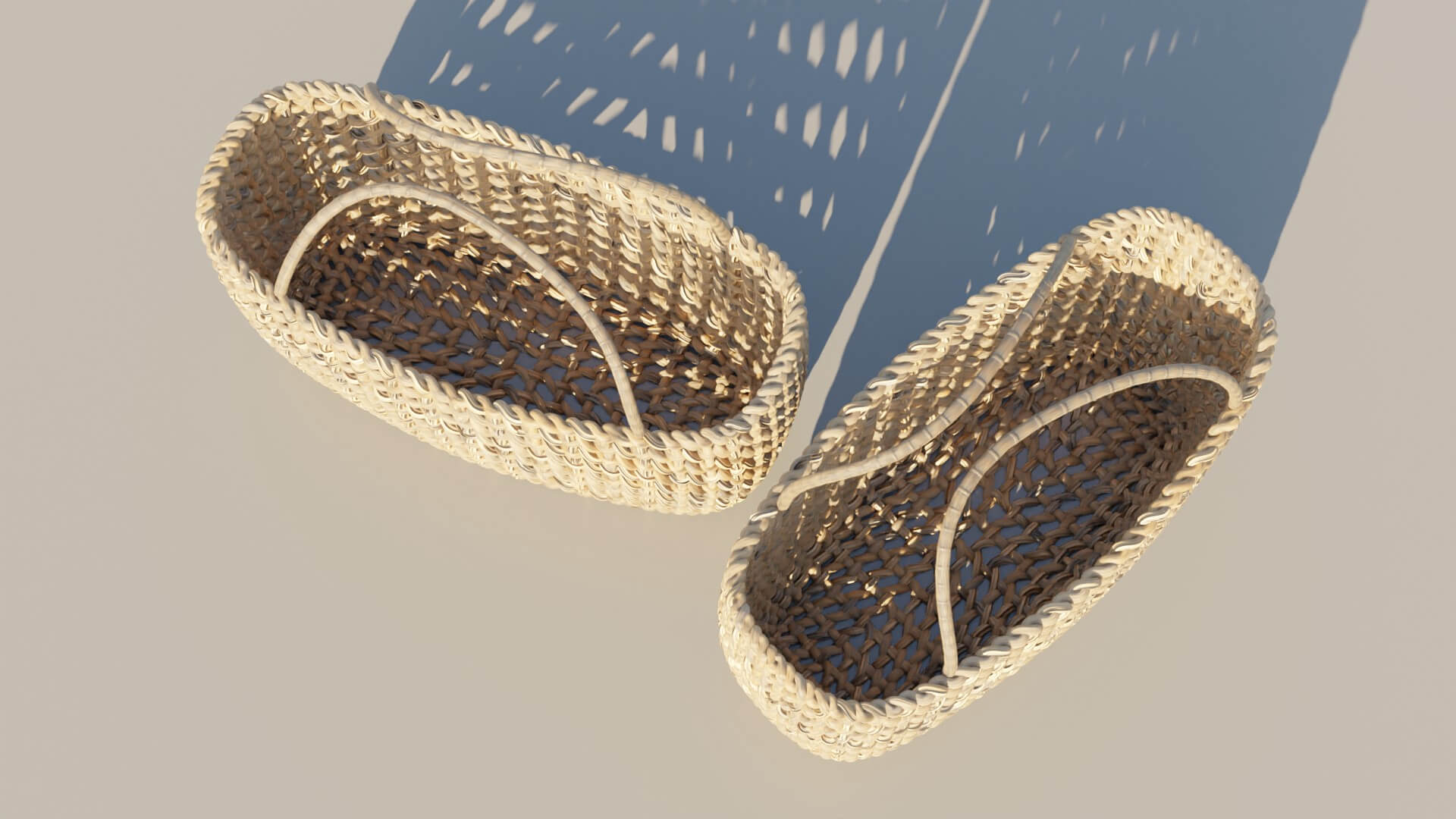 Woven Basket - 3D Model by ilham45