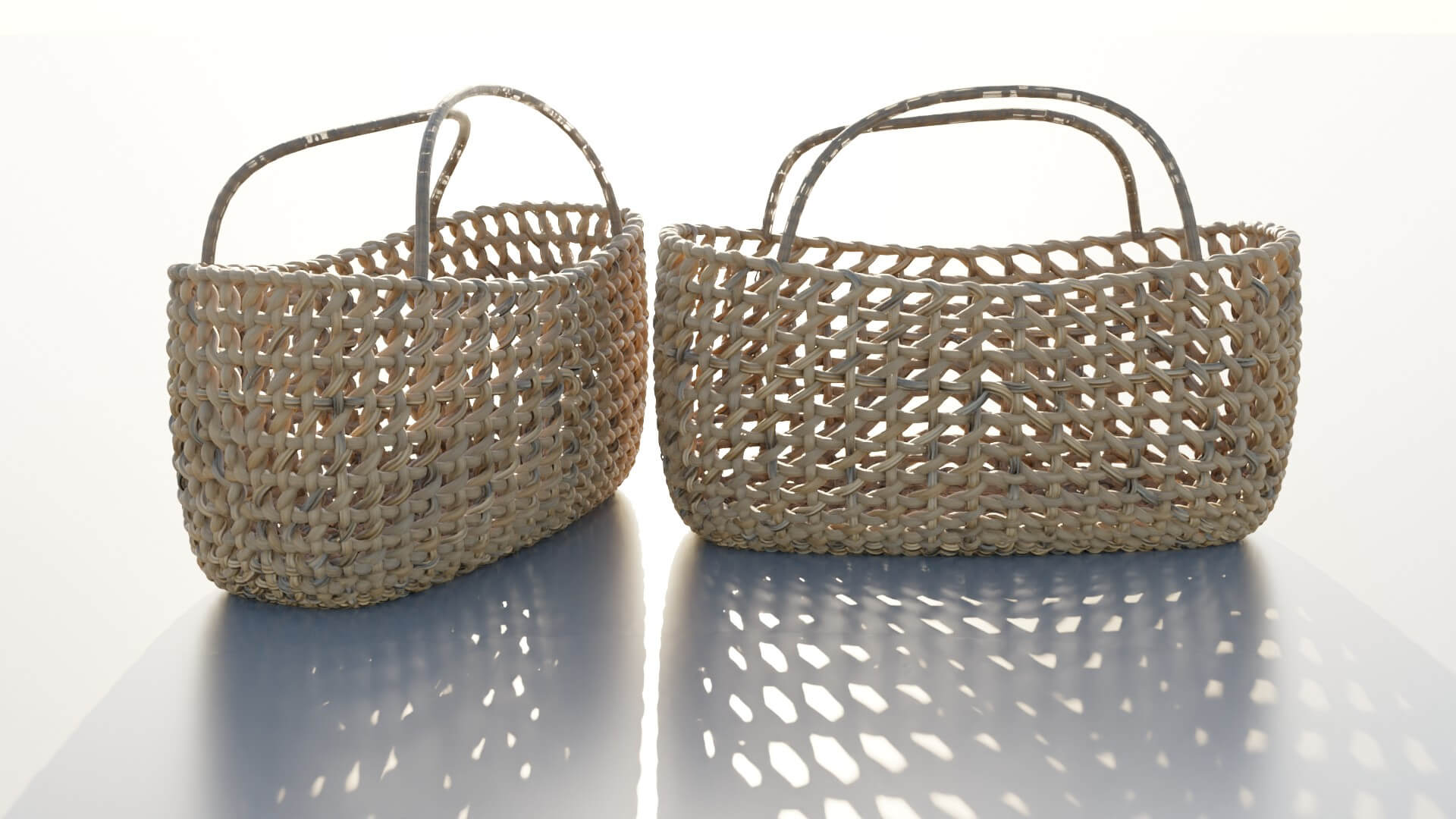 Woven Basket - 3D Model by ilham45