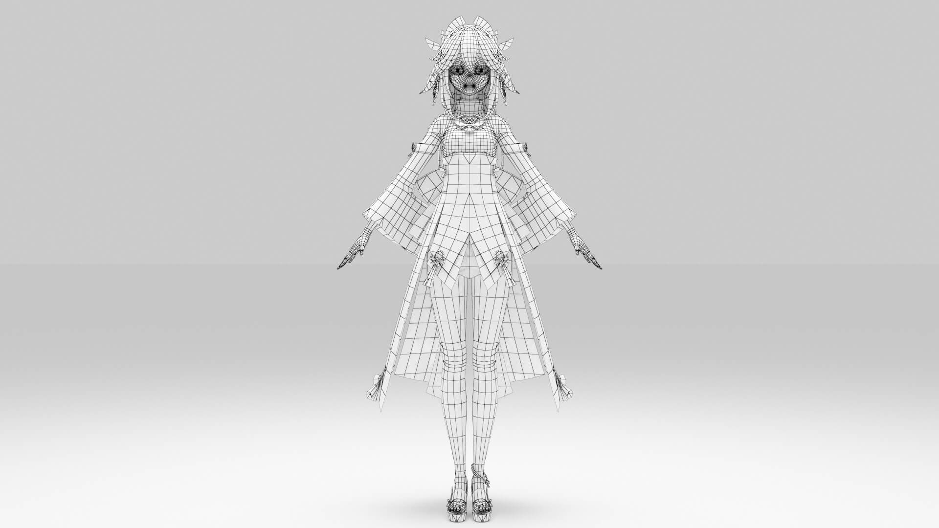 Yae Miko - Genshin Impact 3D Model by ilham45