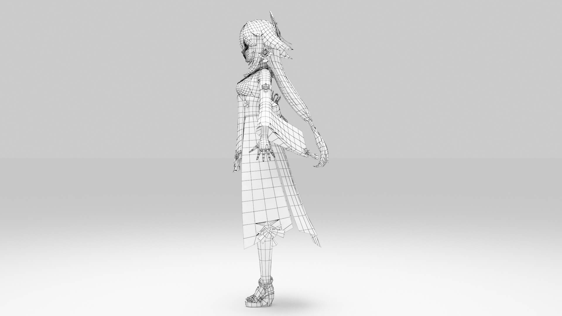 Yae Miko - Genshin Impact 3D Model by ilham45