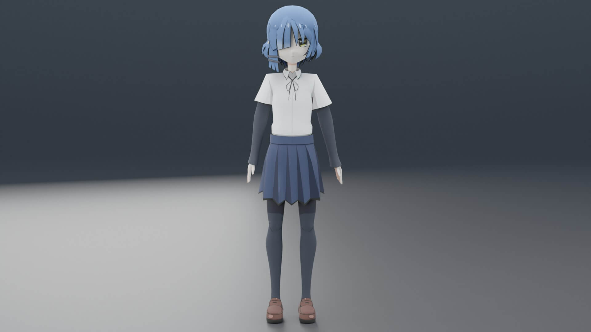 Yamada Ryou - Bocchi The Rock 3D Model by ilham45