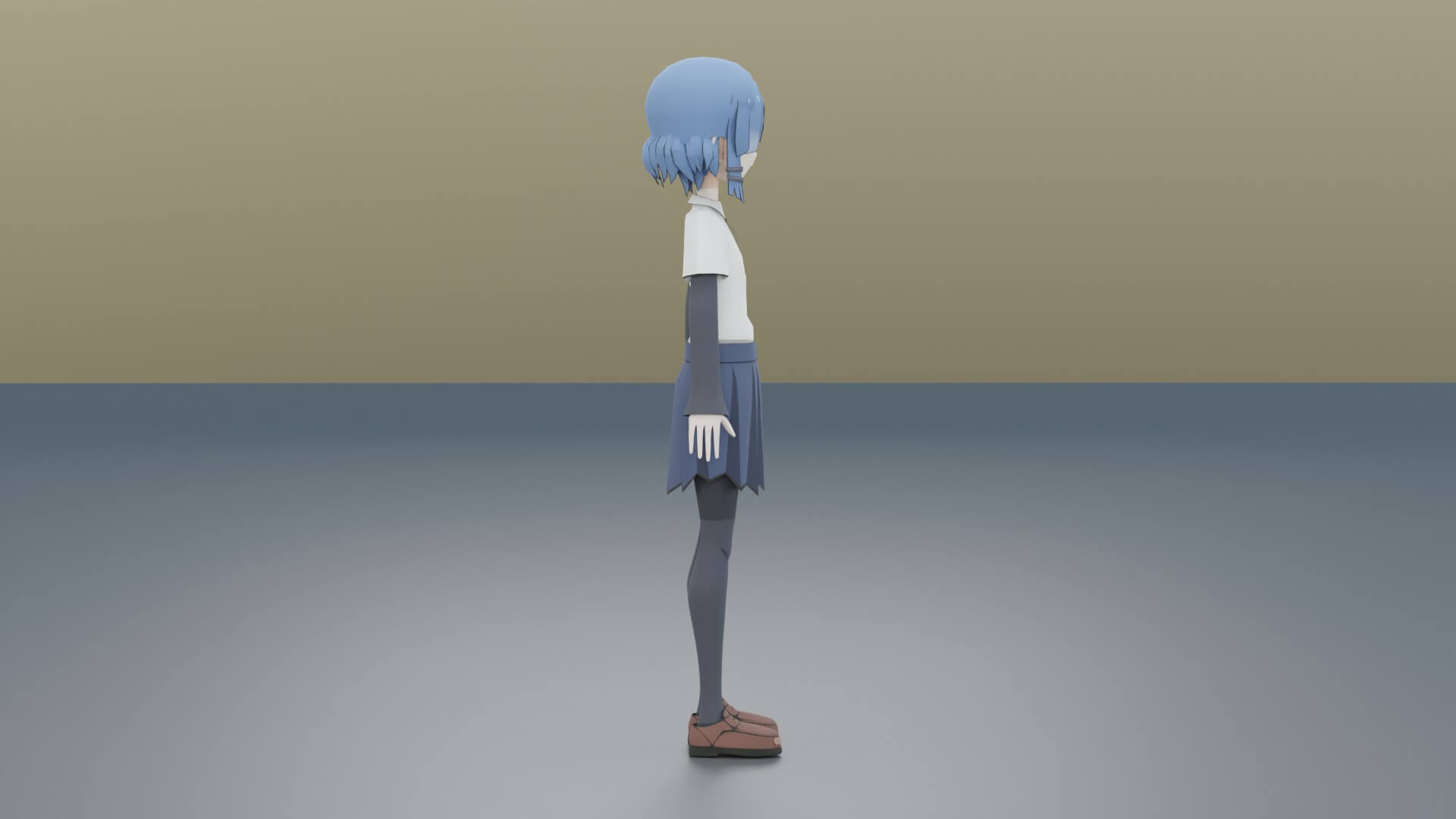 Yamada Ryou - Bocchi The Rock 3D Model by ilham45