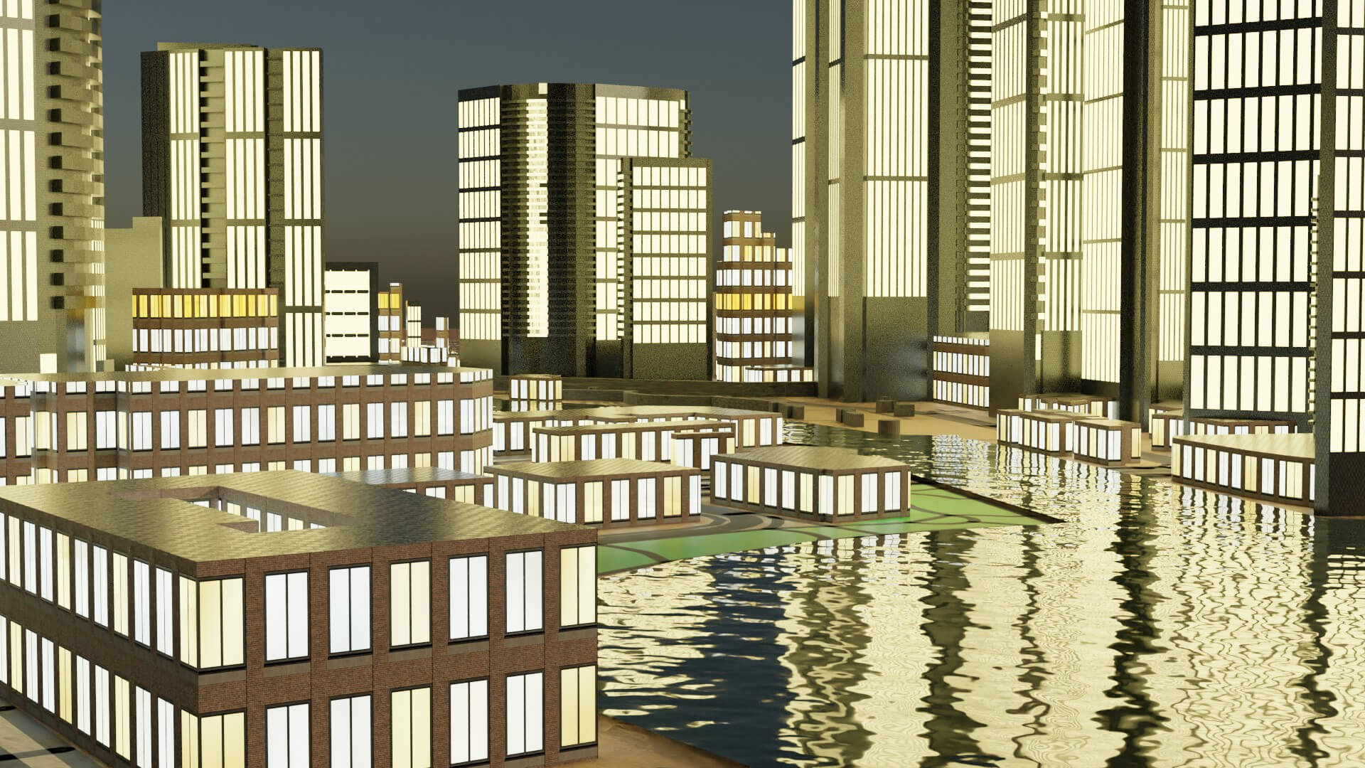 Yokohama Japan Citymap Building - 3D Model by ilham45