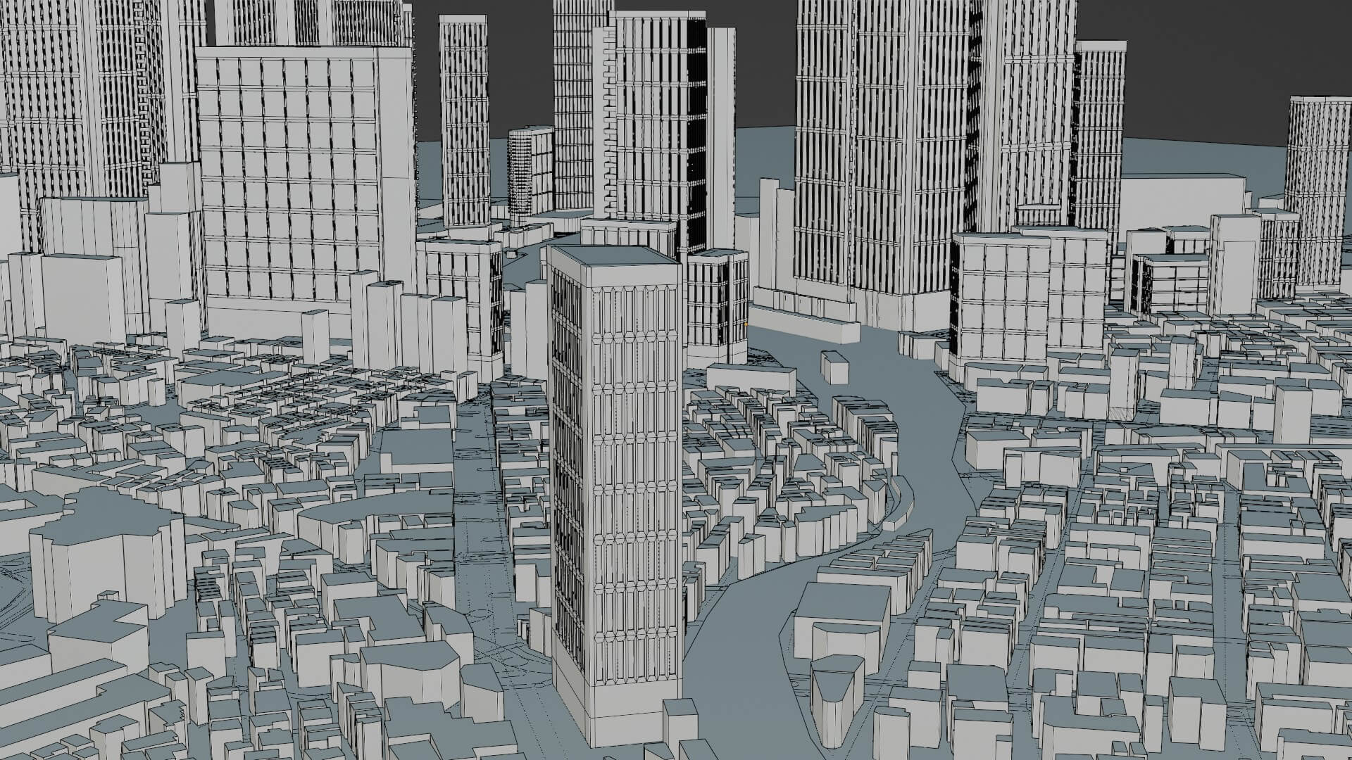 Yokohama Japan Citymap Building - 3D Model by ilham45