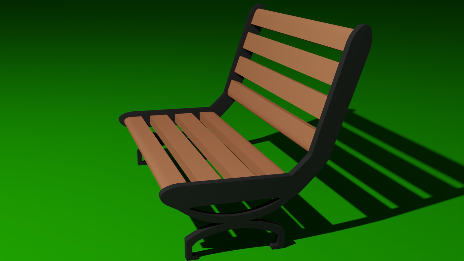 Low Poly Bench Smooth Edges - 3D Model by ILikeTurtles